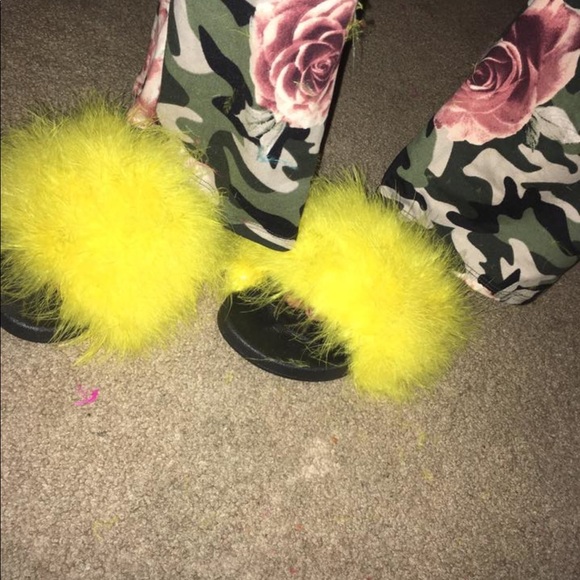 Shoes | Fluffy Slides | Poshmark